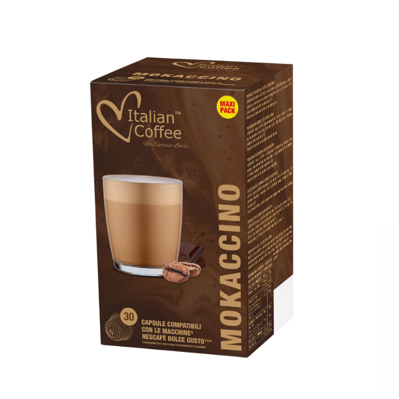 30 Capsule Cafea Mokaccino– Compatibile Dolce Gusto - Caffe Pronto