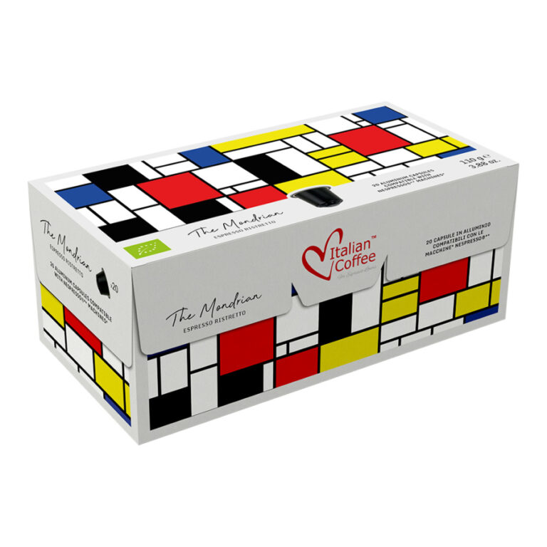 20 Capsule Cafea Mondrian Ristretto-Compatibil Nespresso